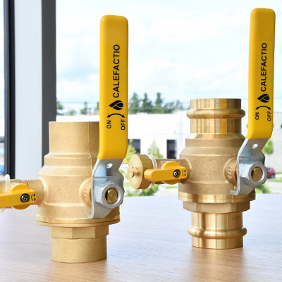 New ball valve with high-flow drain from Calefactio - Calefactio